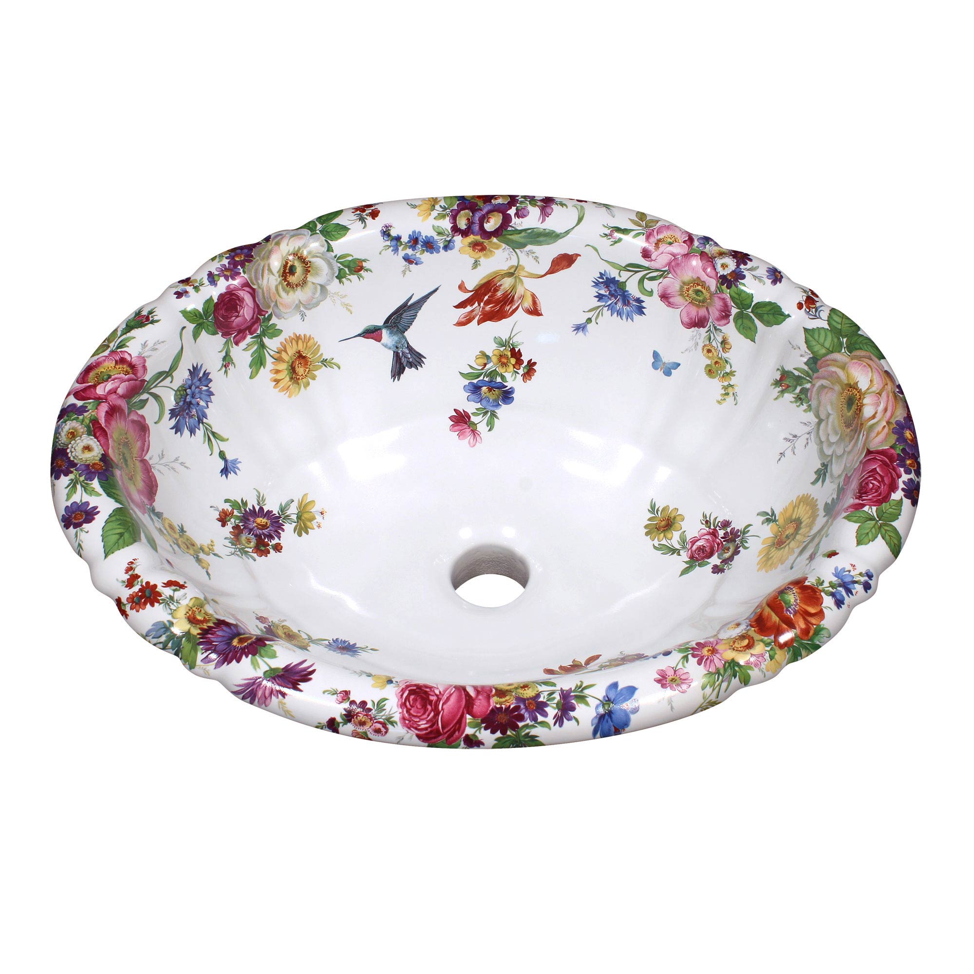 Flower and Floral Decorated Bathroom Sinks – DecoratedBathroom