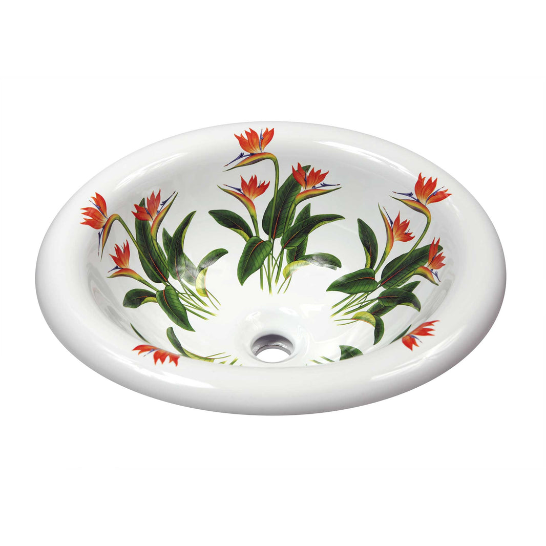 Flower and Floral Decorated Bathroom Sinks – DecoratedBathroom