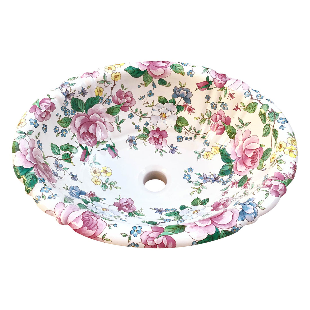 Flower and Floral Decorated Bathroom Sinks – DecoratedBathroom
